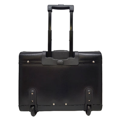 Gino De Vinci Leather Pilot Case Black